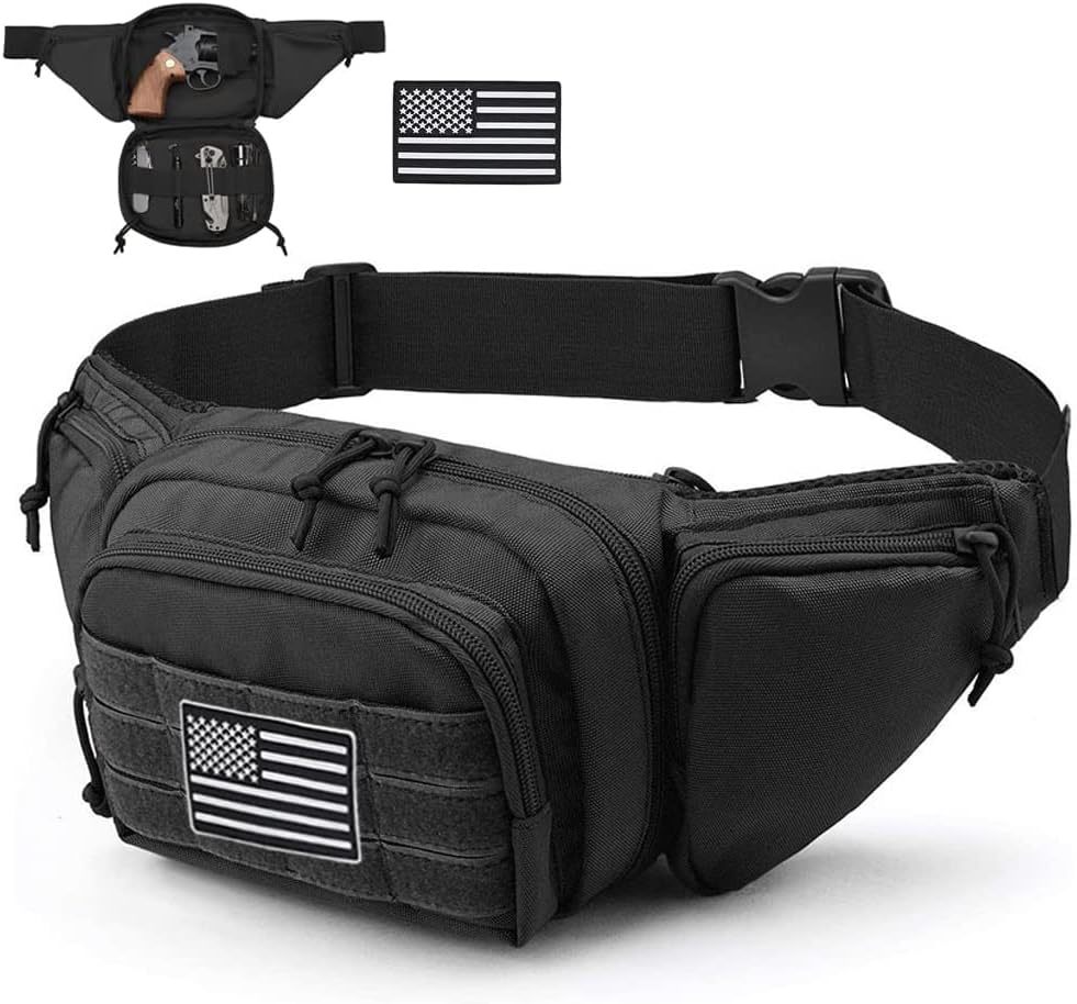 Tactical Fanny Pack Gun Holster Concealed Carry Pistol Military ...