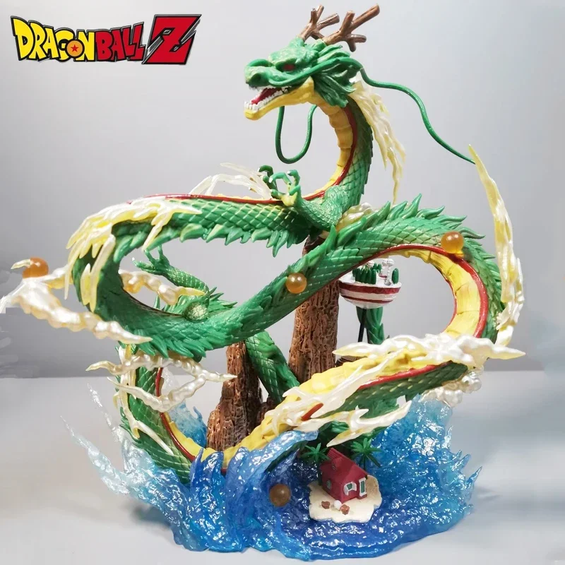 Anime Dragon Ball Dragon Surrounding Son Goku Master Roshi House Figure ...