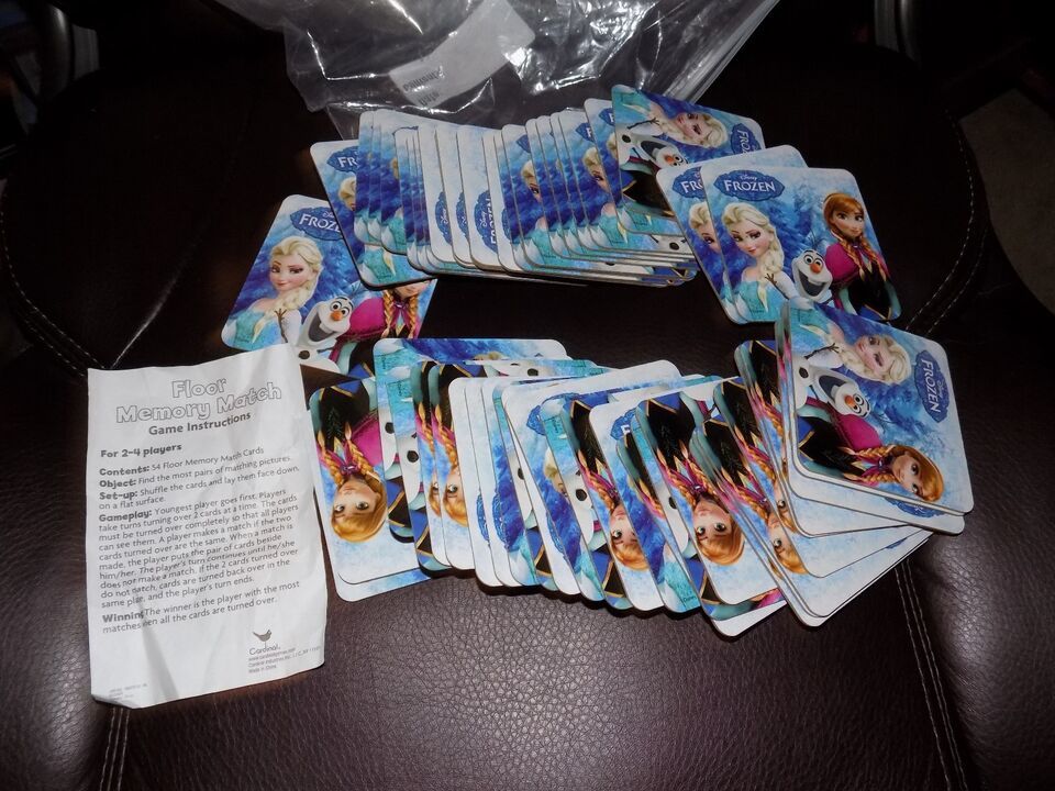 Disney Frozen Floor Memory Match, 54 pieces Styles Will Vary EUC ...