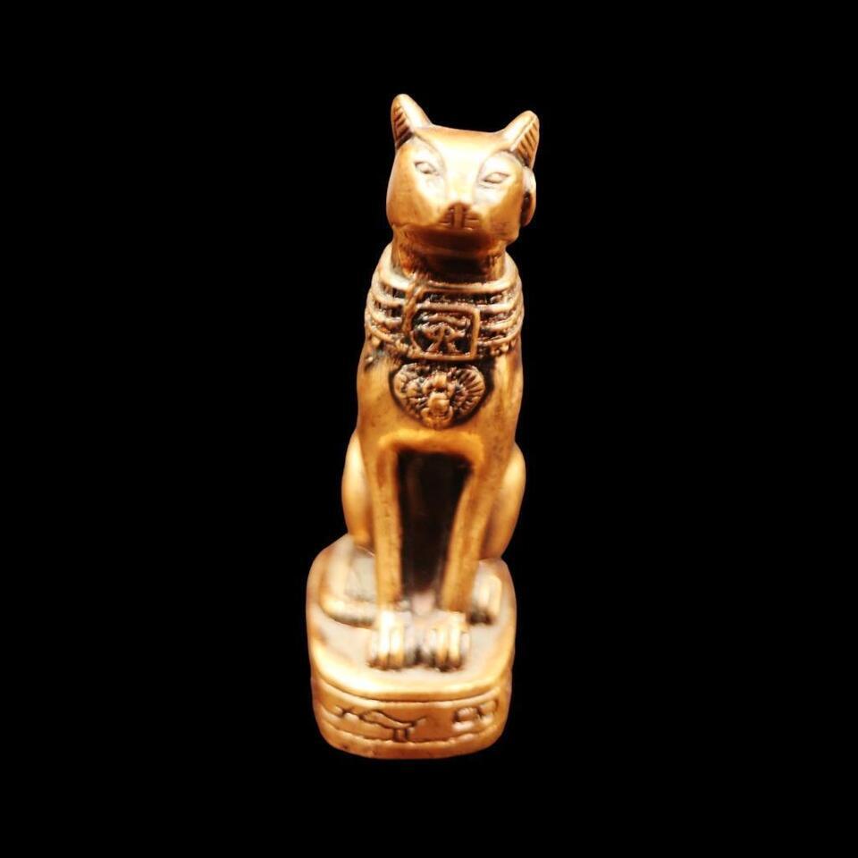 UNIQUE Handmade Copper Statue of Egyptian Ancient Mythical Goddess Cat ...