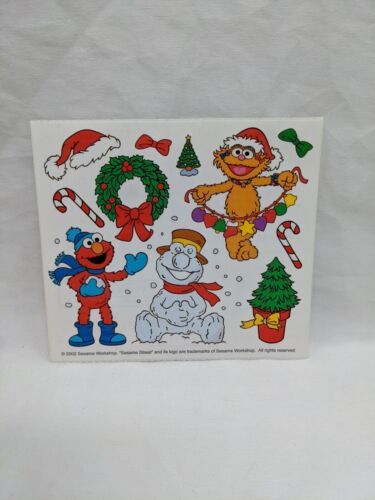 Vintage 2002 Sesame Street Jumbo Stickers Holiday Fun Set Colorbok ...