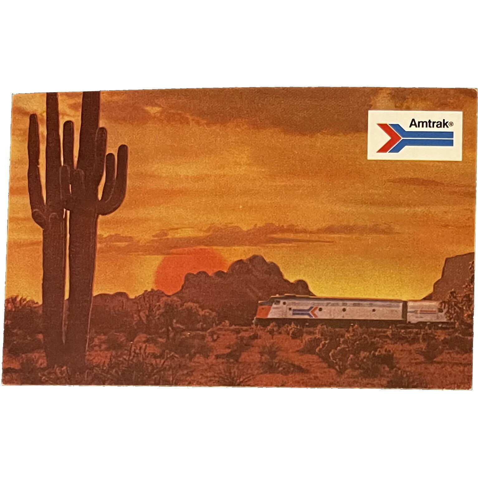 Vintage Postcard, locomotive, Amtrak southwest scenery - Postcards ...