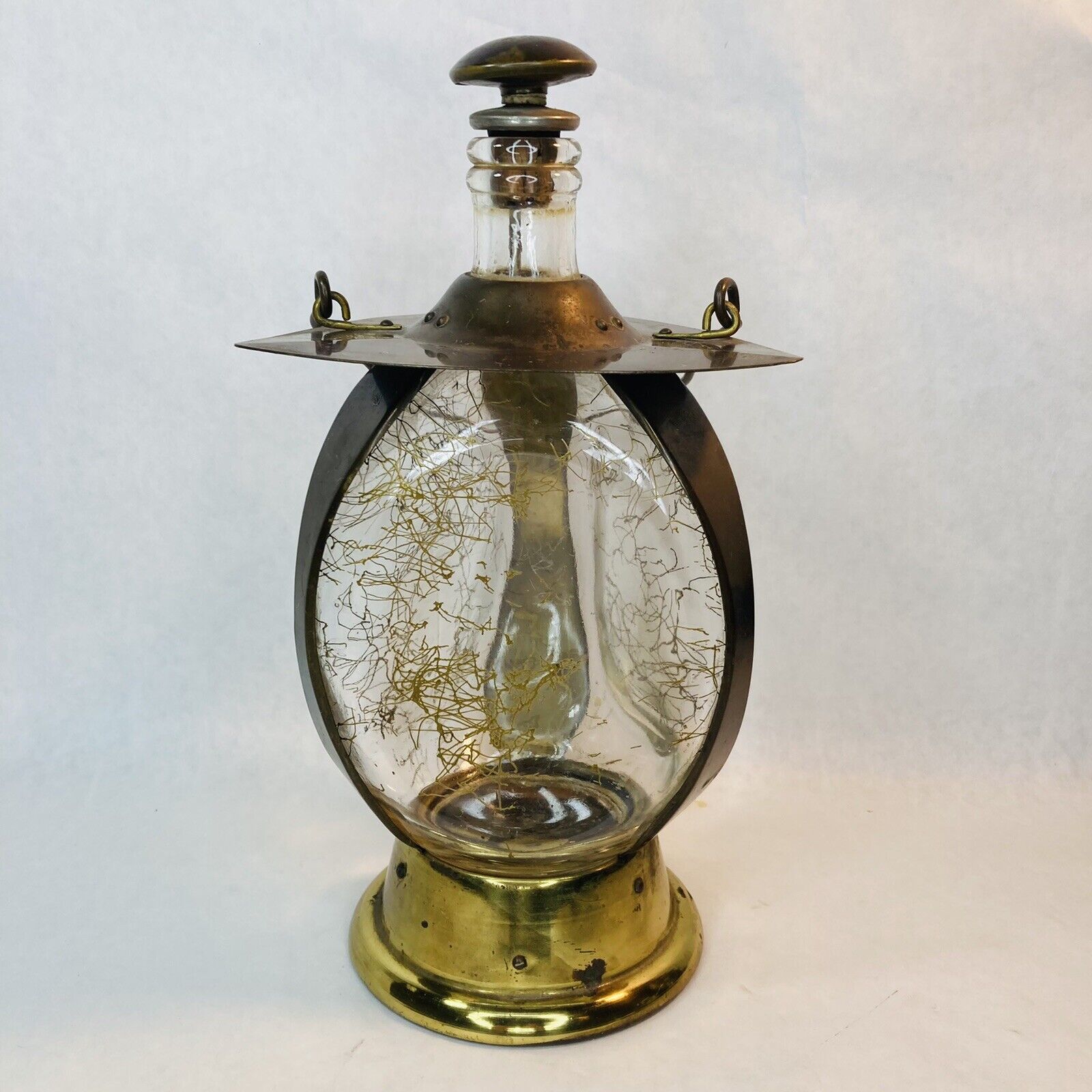Mid-Century Modern Musical Liquor Decanter Copper Brass Glass How Dry I ...