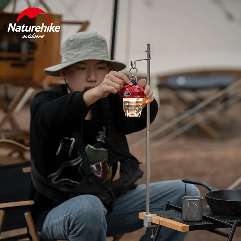 Naturehike Light Pole Camping Table Folding Lamp Pole Ultralight ...