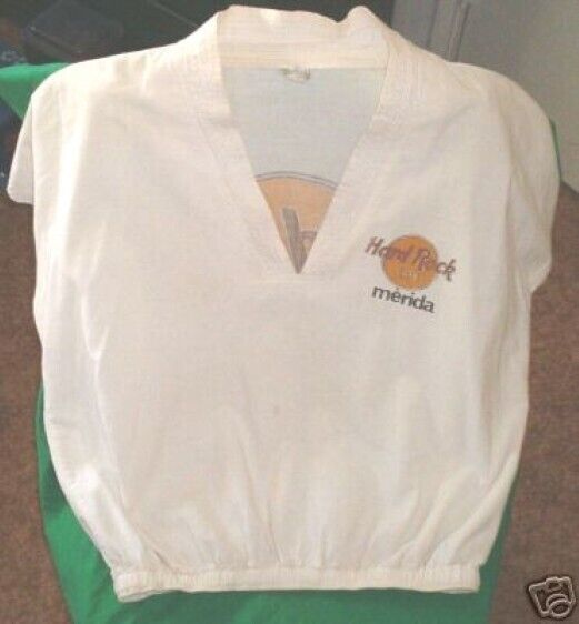 VTG HARD ROCK CAFE MERIDA MEXICO SUMMER BAJA TOP GI STYLE SHIRT 80s ...