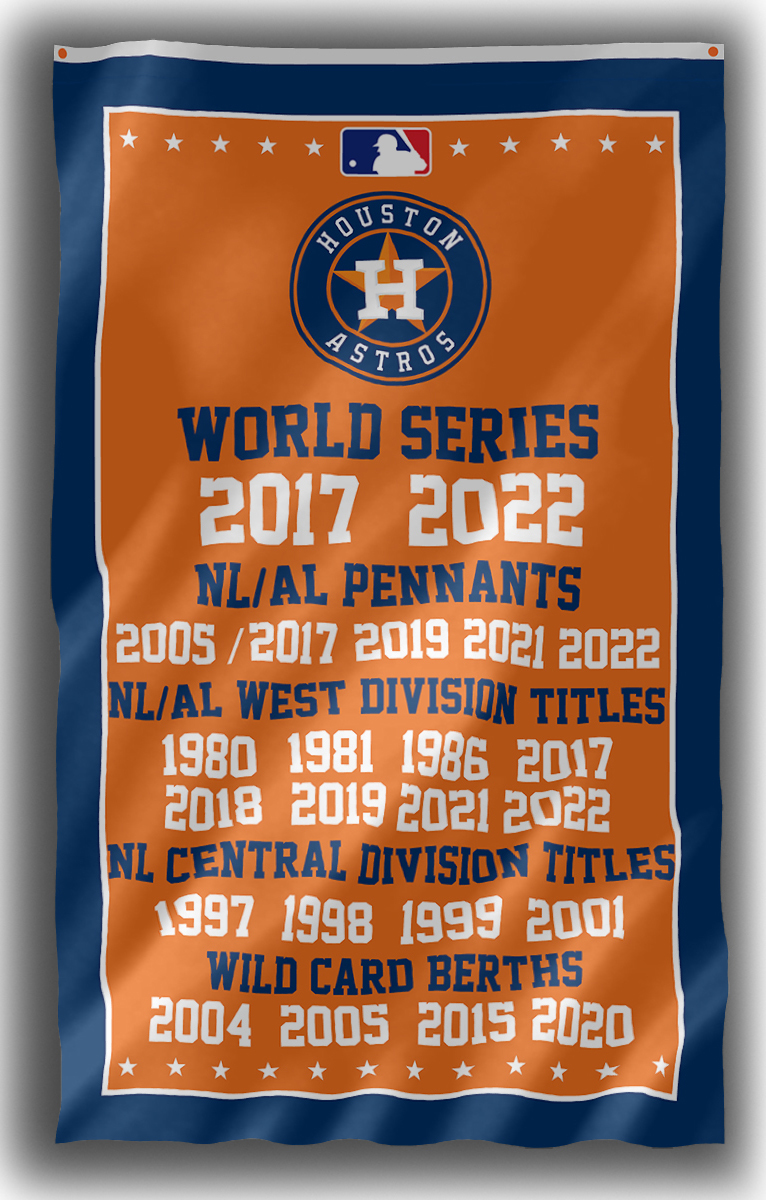 Houston Astros Baseball Team All victories Flag 90x150cm 3x5ft Fan Best ...