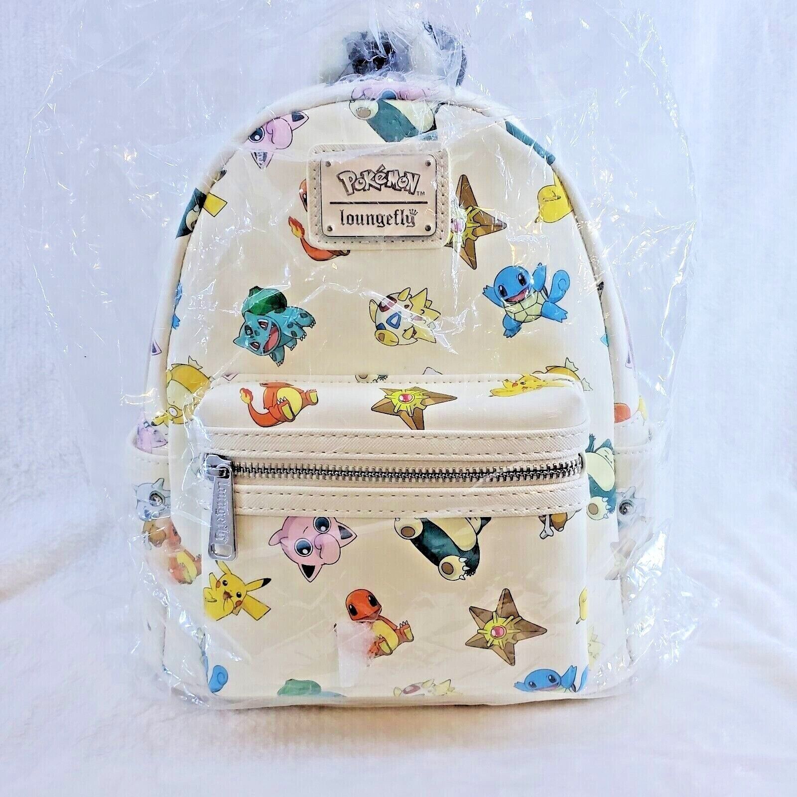 Loungefly Pokemon Characters Togepi, Bulbasaur, Squirtle Mini Backpack ...