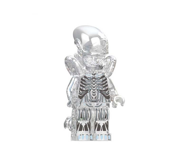 NWTOYS Clear Alien Xenomorph Horror Movie Monster Custom Minifigure ...