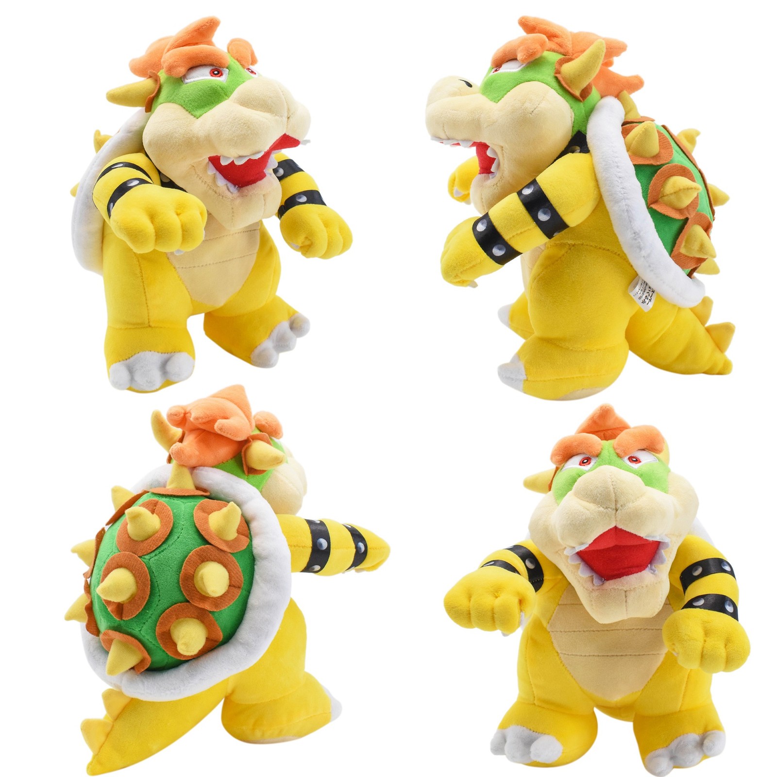 Bowser King and Gray Dry Bone Bowser plush doll set approx 10" 2pcs - Other