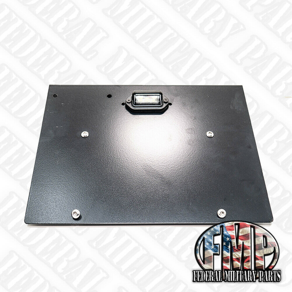 HUMVEE REAR LICENSE PLATE BRACKET FRAME + LIGHT- PJ - NO DRILL TO ...