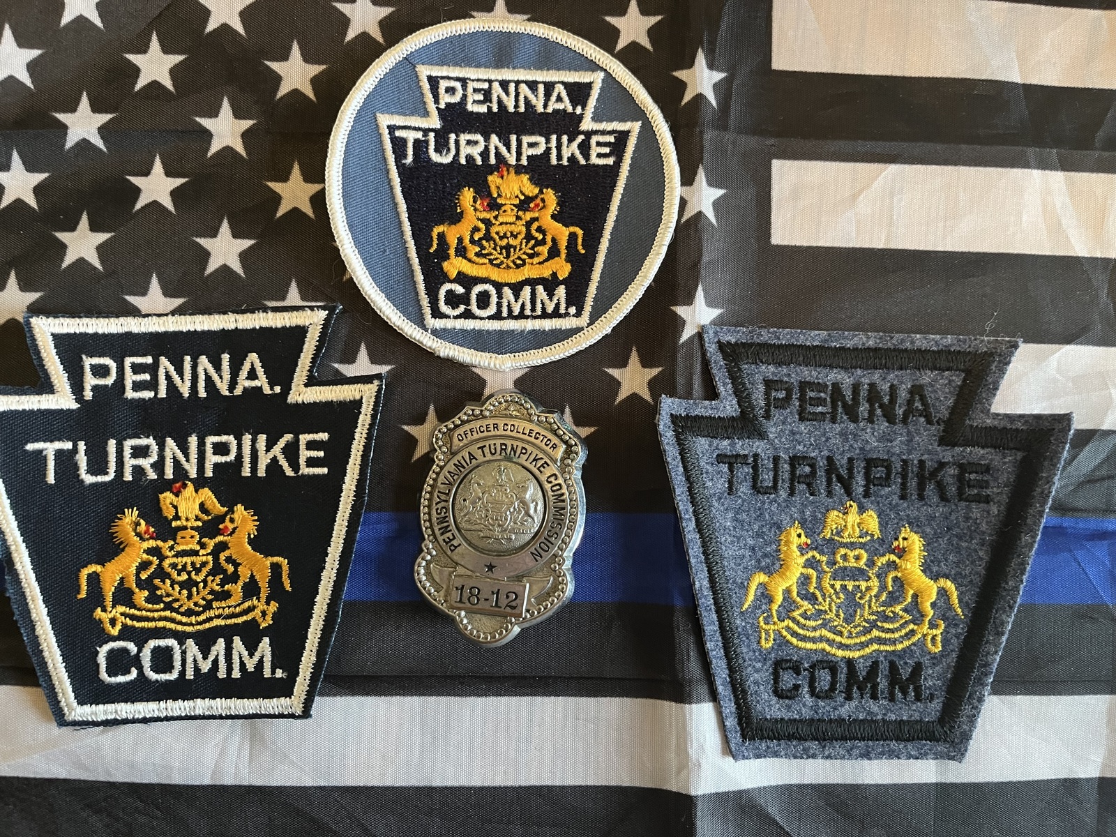 Pennsylvania Turnpike Commission collector officer with 3 patches ...