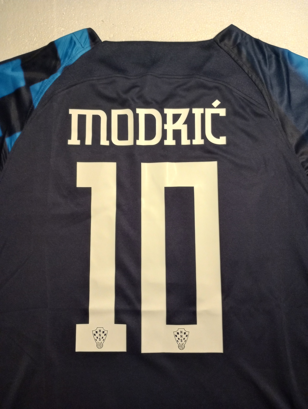 Luka Modric Croatia 2022 World Cup Qatar Stadium Blue Away Soccer ...