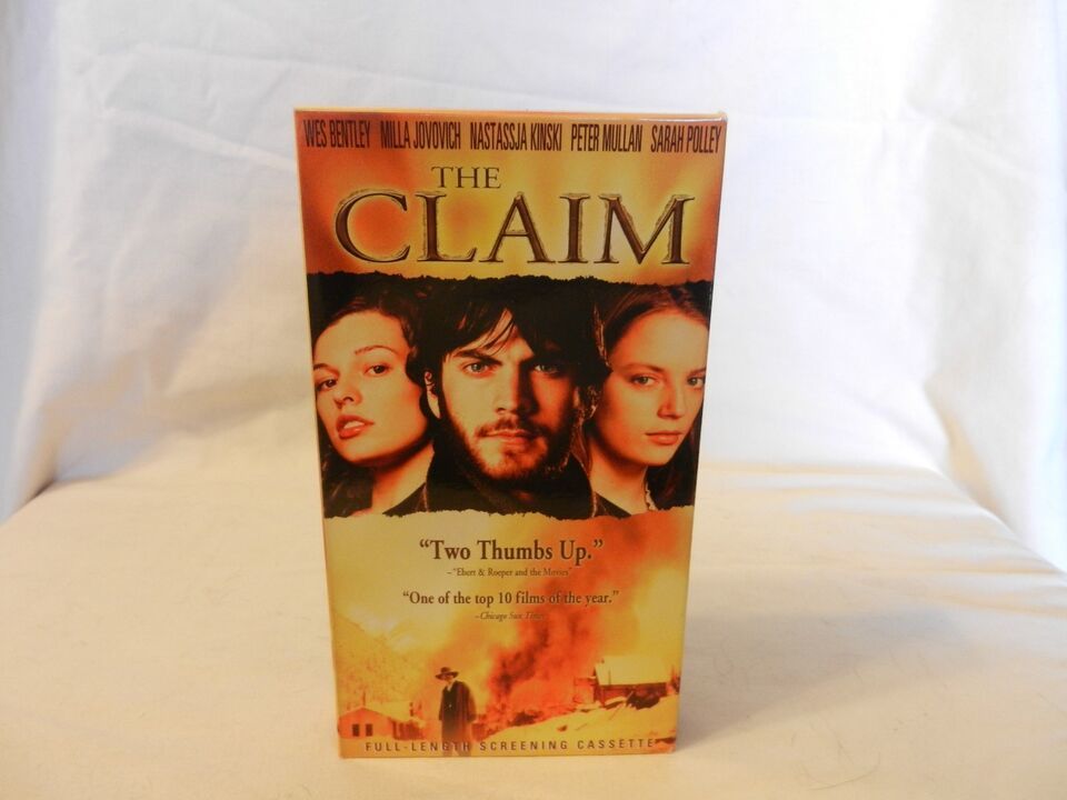 The Claim (VHS, 2001) Wes Bentley Milla Jovovich, Peter Mullan - VHS Tapes