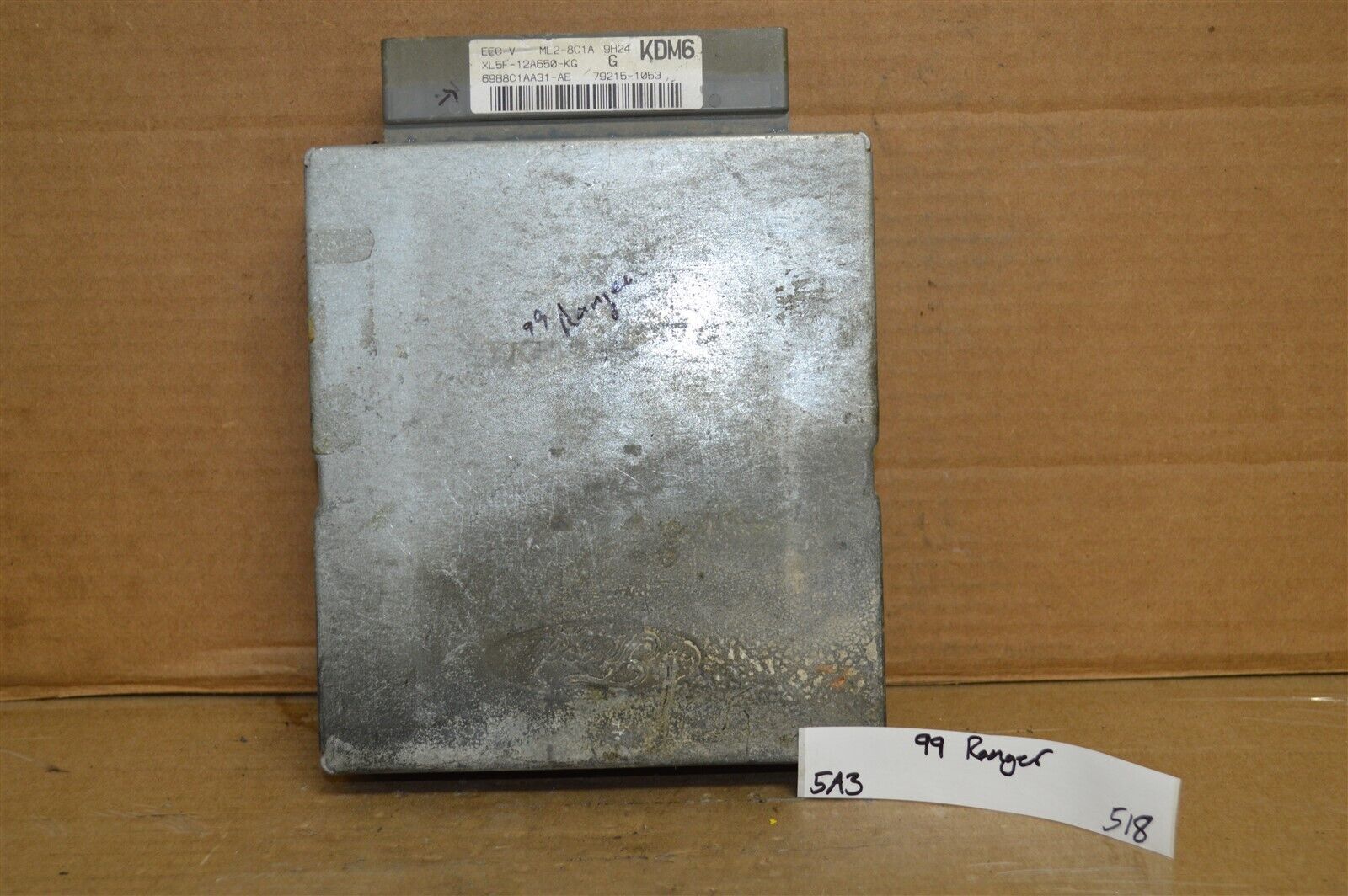 99-00 Ford Ranger 3.0L AT Engine Control Unit ECU XL5F12A650KG Module ...