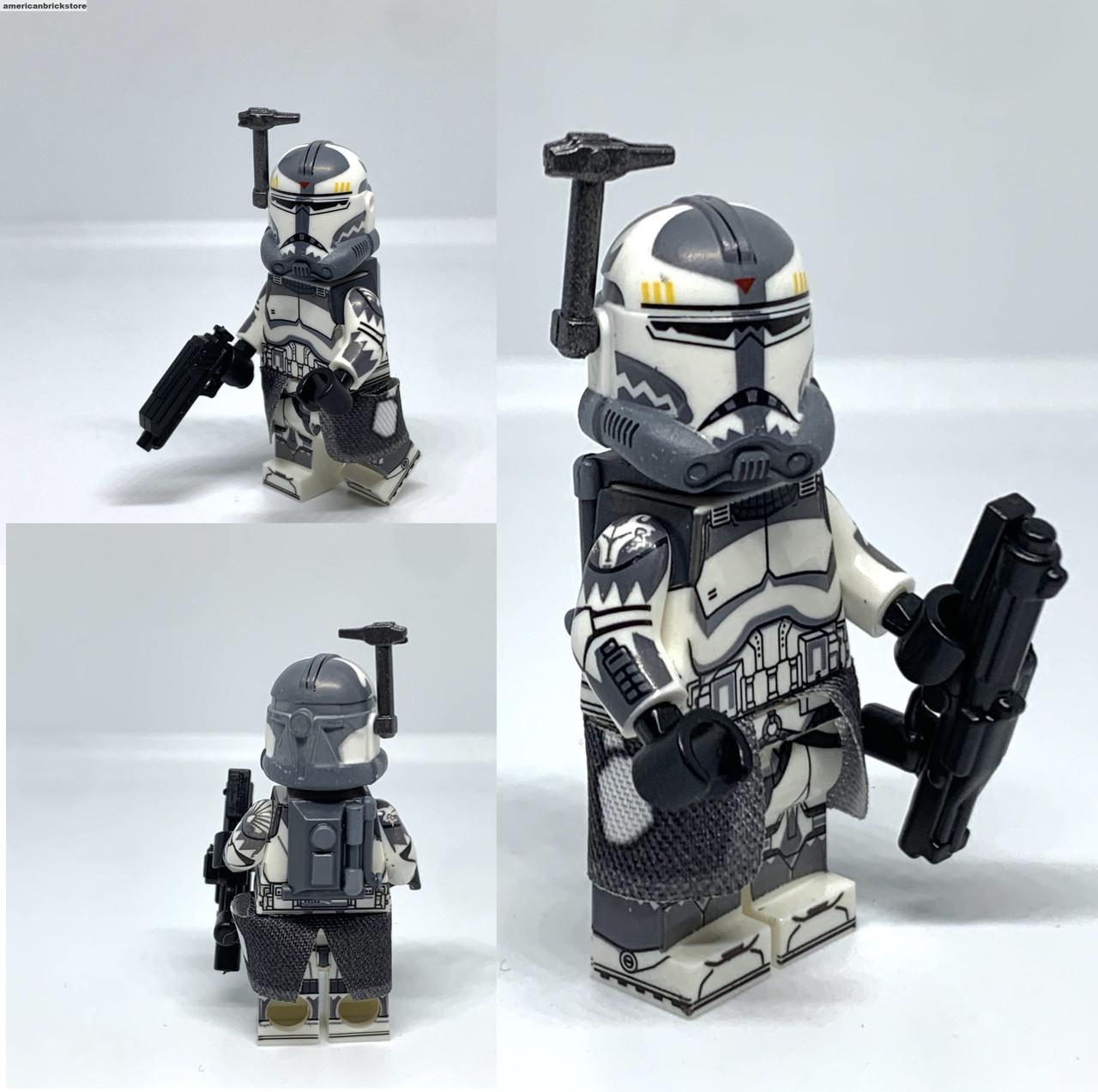 Wolfpack Clone Trooper Commander Wolffe Custom Minifigures - LEGO (R ...