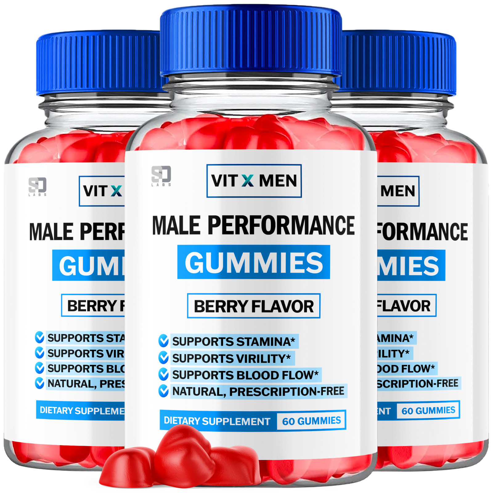 3 Pack VitXMen Gummies For Men - Advanced Formula Vitamin Supplement ...