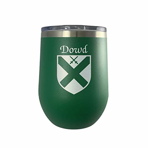 Dowd Irish Coat of Arms Stemless Wine Travel Tumbler - Equipment