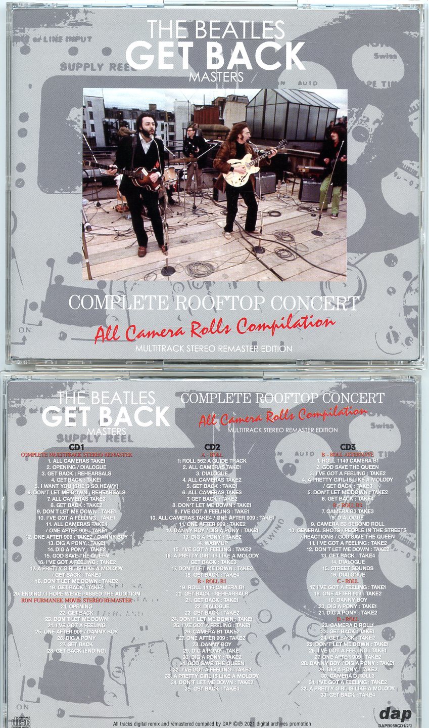 THE BEATLES - Complete Rooftop Concert ( All Camera Rolls Compilation ...