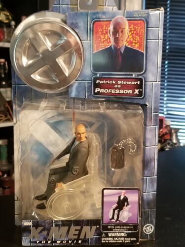X-MEN THE MOVIE PROFESSOR X PATRICK STEWART ACTION FIGURE 2000 MARVEL ...