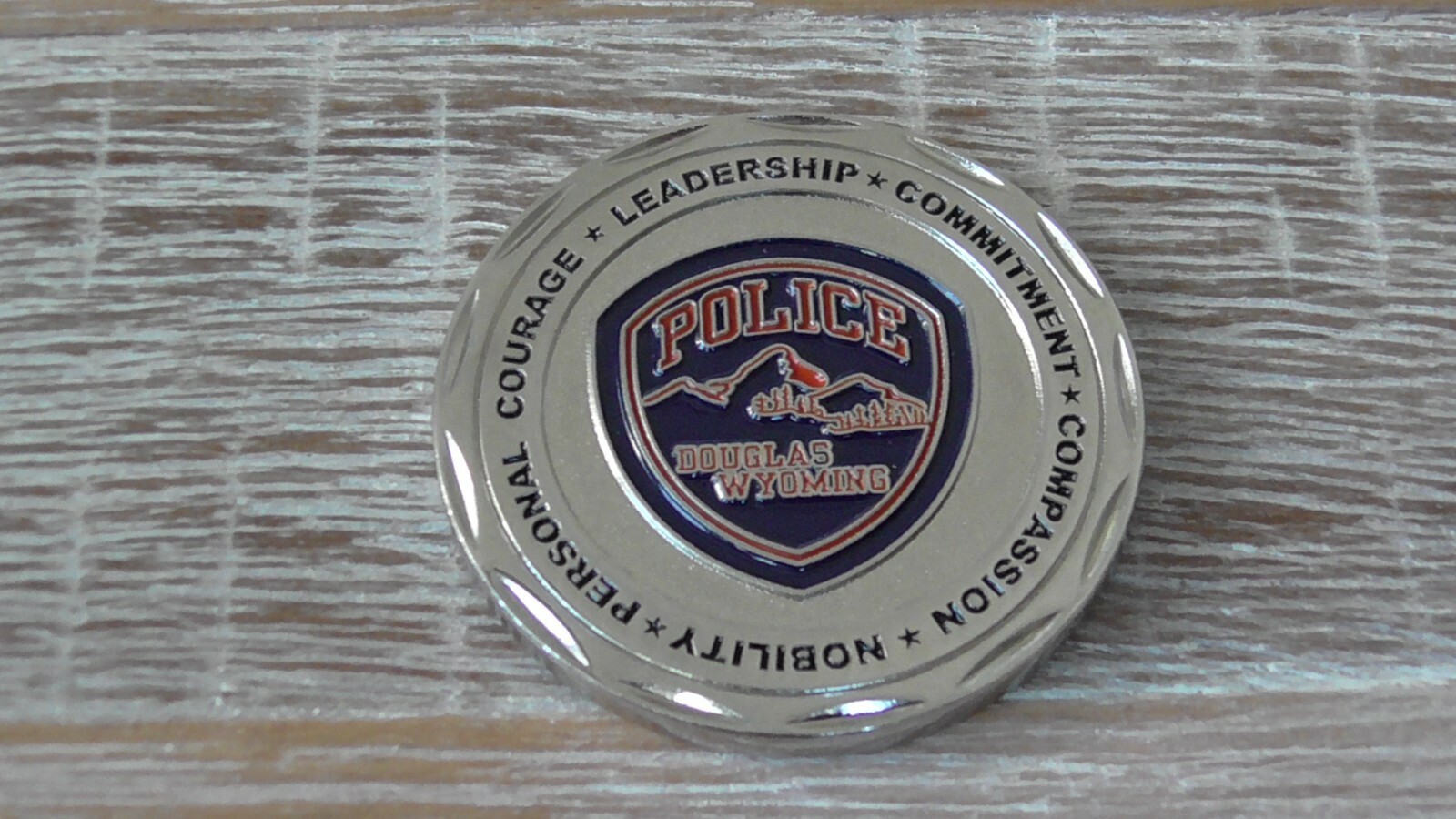 Douglas Police Department Wyoming Challenge Coin #D379 - Challenge Coins