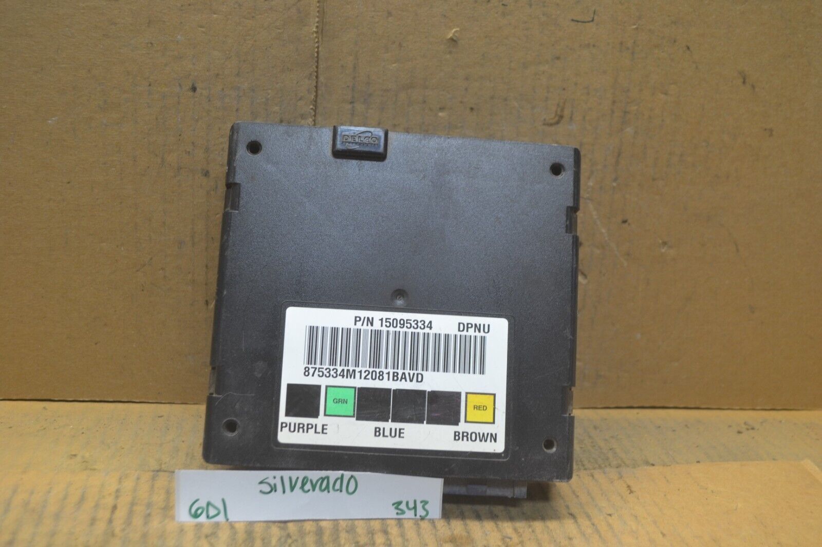 2002-2005 Chevrolet Astro Body Control Unit BCM 15095334 Module 343-6d1 ...