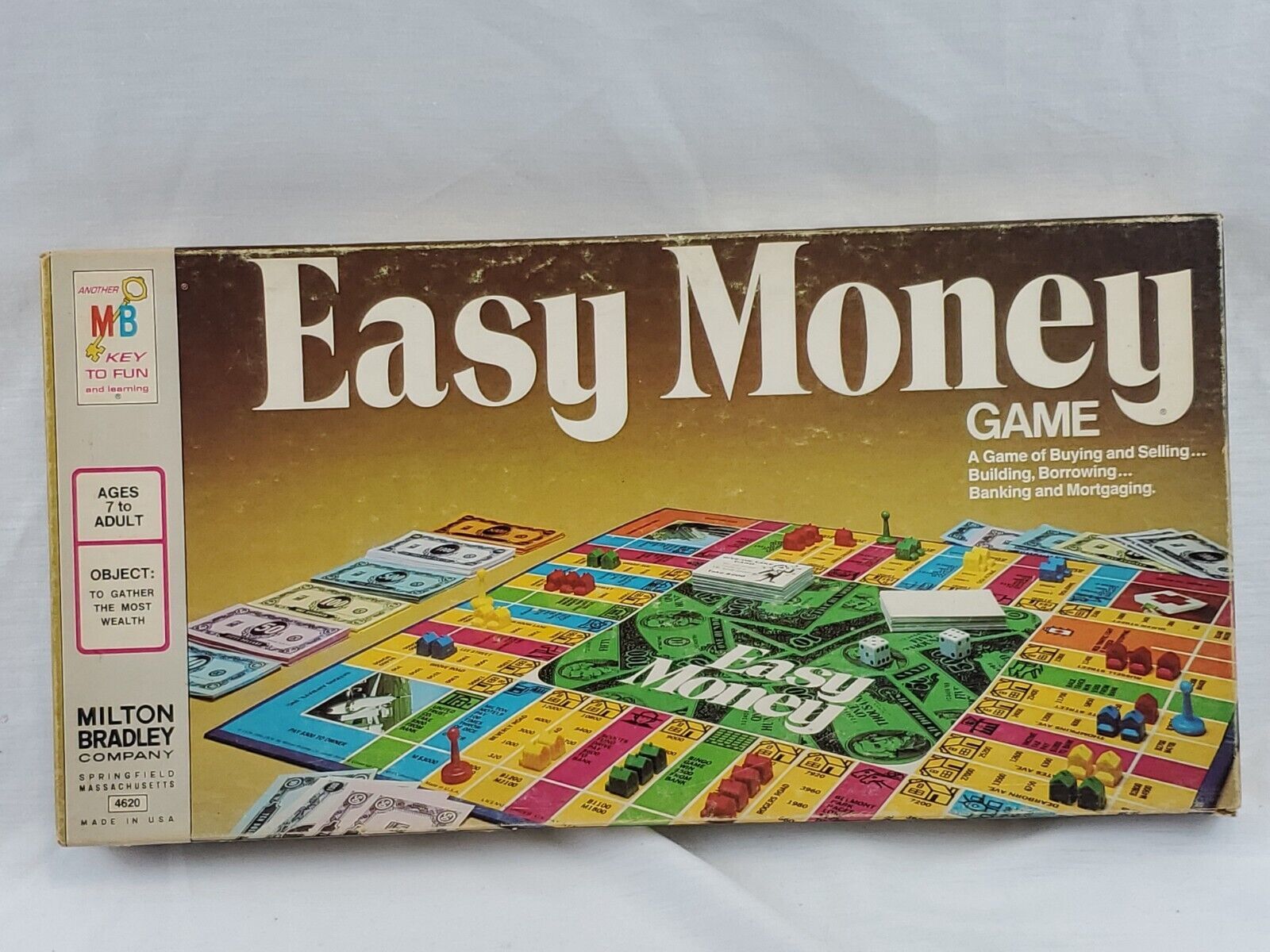 1974 Milton Bradley Easy Money Board Game - Contemporary Manufacture