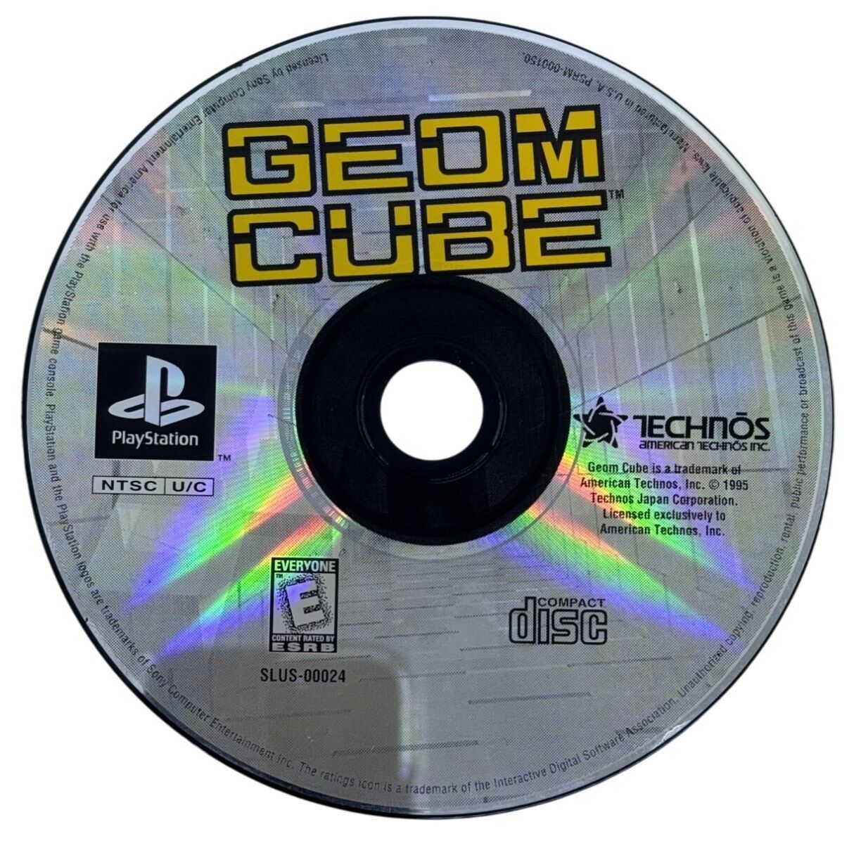 Geom Cube PS1 Game Disc Technos NTSC-U/C and 50 similar items