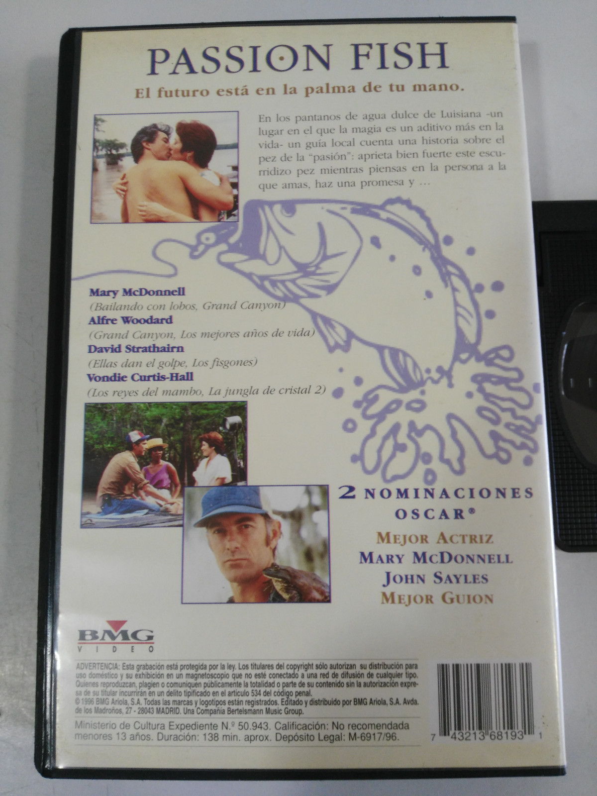 Passion Fish John Sayles Mary Mcdonnell VHS Film Collector Castillan ...