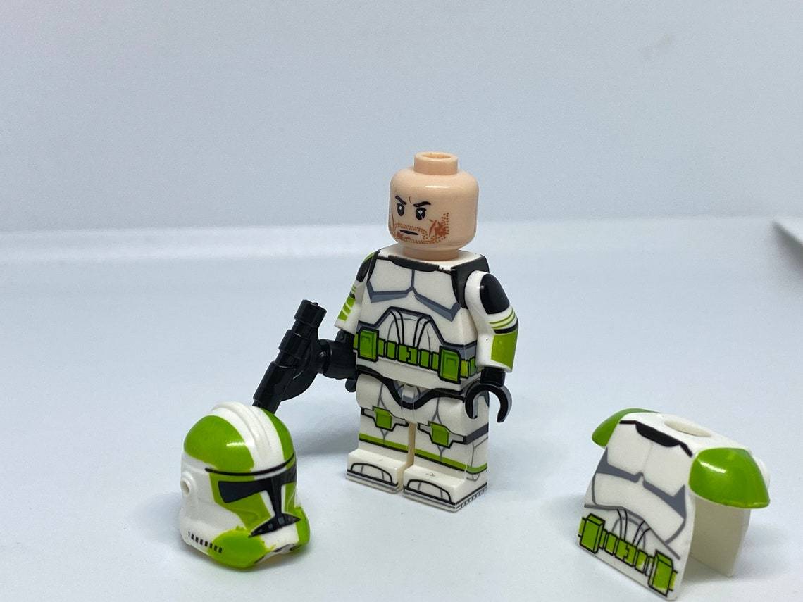 Star Wars The Bad Batch Captain Grey Clone Trooper Minifigure Bricks ...