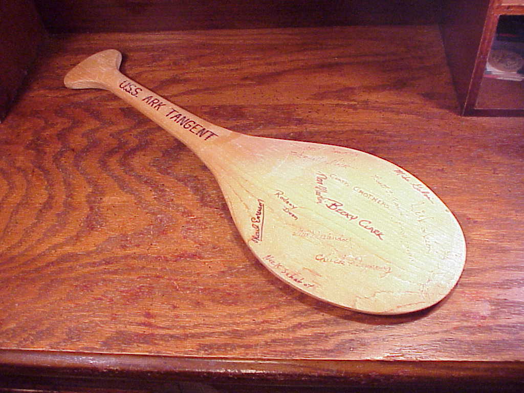 1980 U.S.S. Ark Tangent Wood Paddle, From Engineering, Class of '80 ...