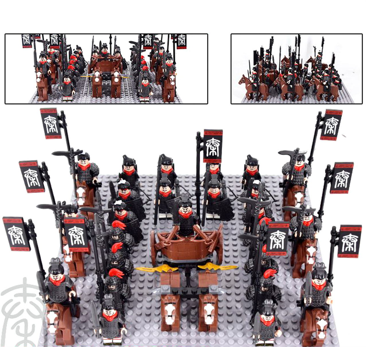 Qin Dynasty Battle Formation Minifigure Toy Set – Chariot, Infantry ...
