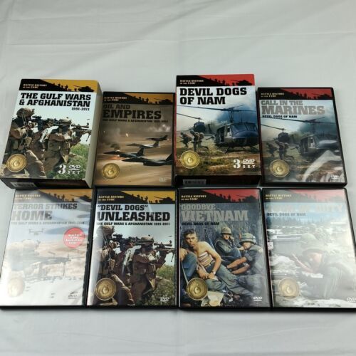 Battle History of the USMC DVD Lot Gulf War Afghanistan Nam Devil Dogs ...