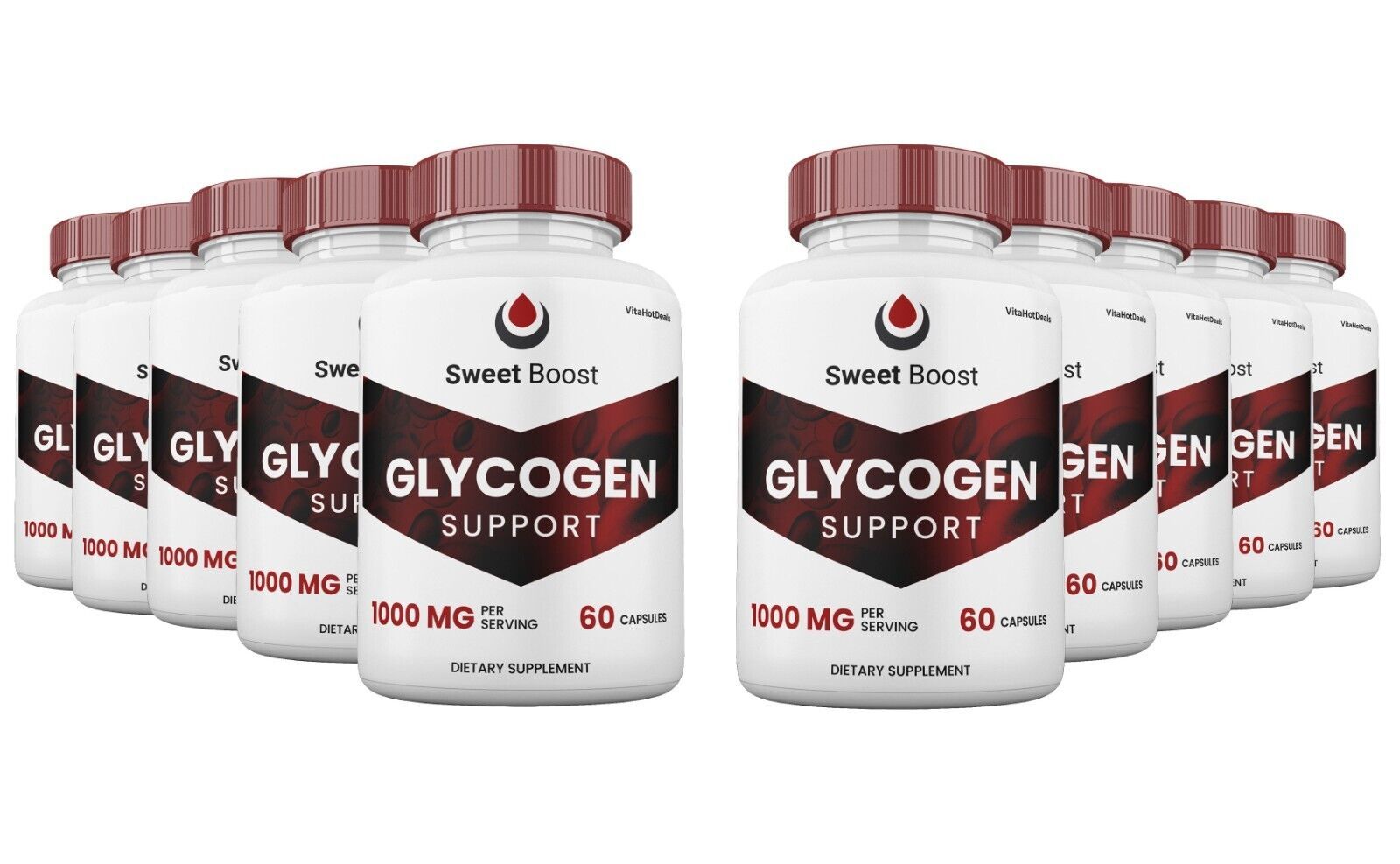 10 Pack Sweet Boost Glycogen Support Capsules Max Strength SweetBoost ...