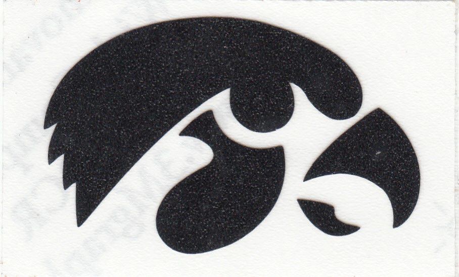 REFLECTIVE Iowa Hawkeyes 2 inch fire helmet hard hat decal sticker RTIC ...
