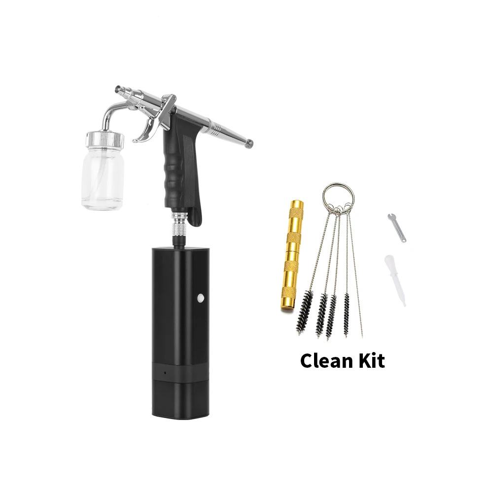 Rechargeable Airbrush Kit with Siphon Trigger Type Spray for Art Model ...