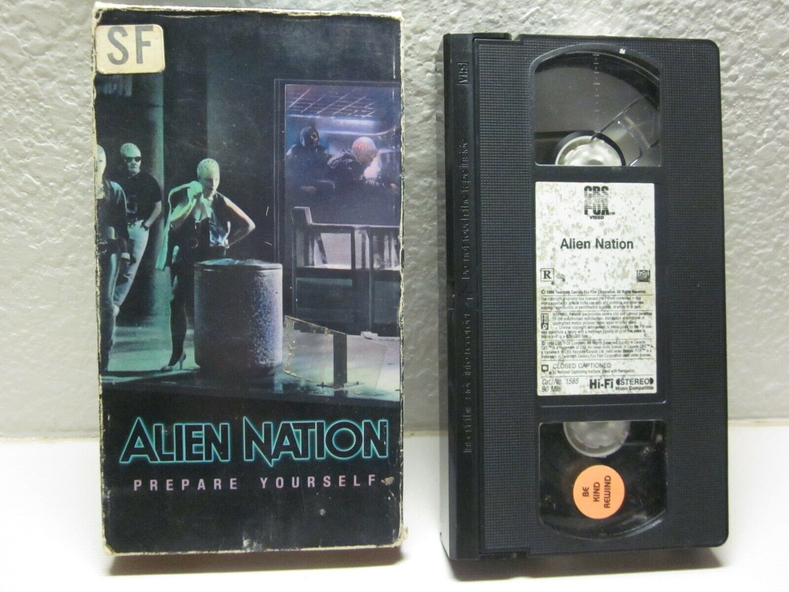Alien Nation VHS Video Tape Cassette Vintage 1989 Former Rental Tested ...
