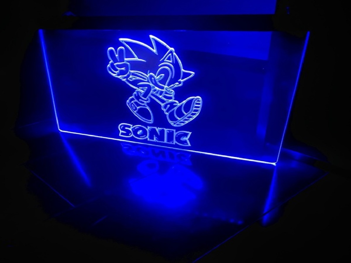 Sonic Hedgehog Led Neon Sign Decor Crafts Display Glowing - Other ...