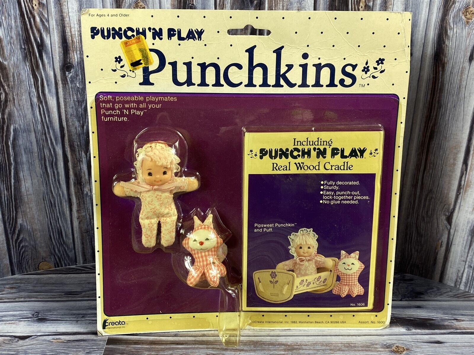 Vintage 1982 Punch 'n Play Punchkins Pipsweet Punchkin & Puff - New in ...