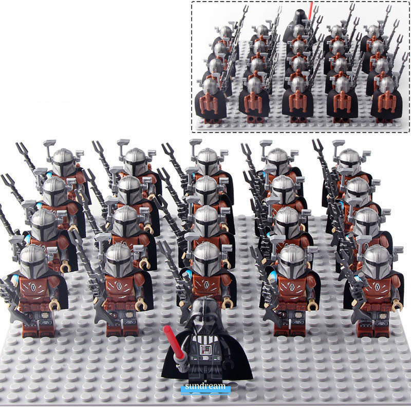 Star Wars Bounty Hunters Mandalorian Army Lego Moc Minifigures Toys Set ...