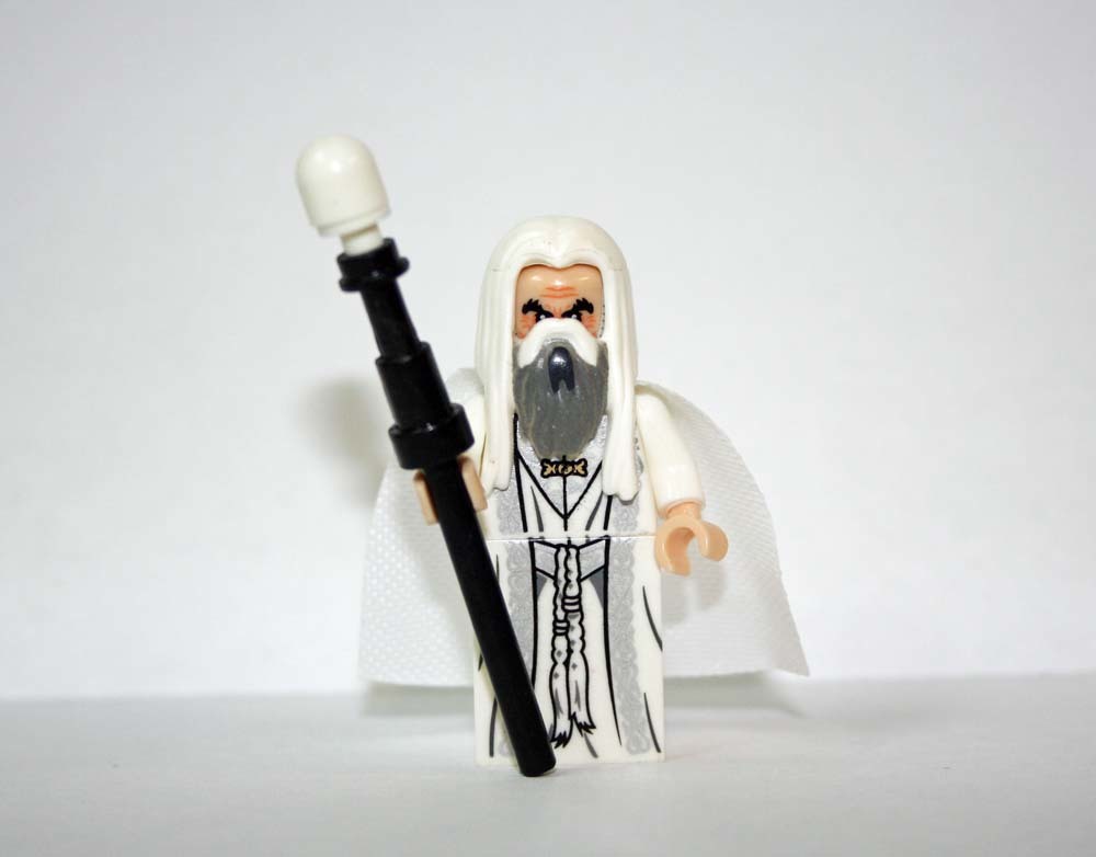 Saruman Evil Wizard Hobbit Lotr Lord Of The Rings Toy Minifigure US ...