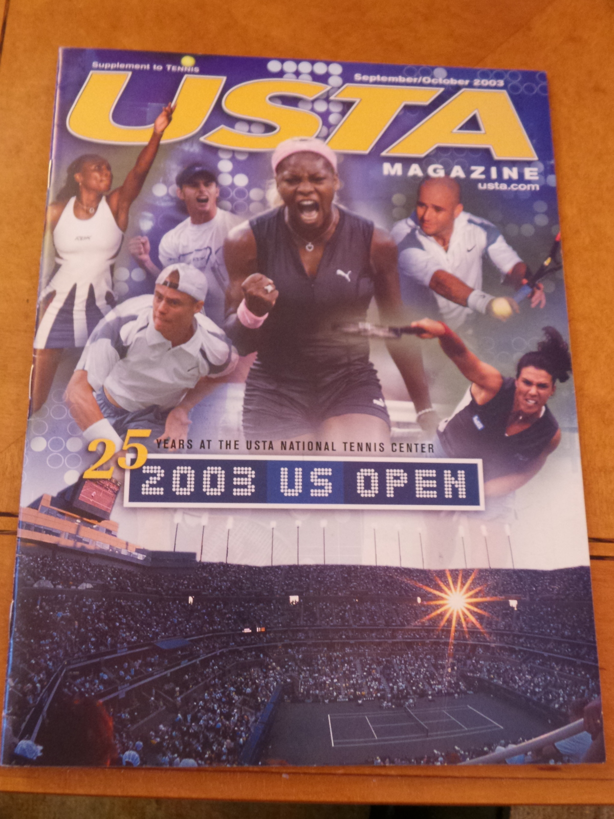 USTA Tennis Magazine US Open 2003 Pete Sampras, Andre Agassi NF - Magazines