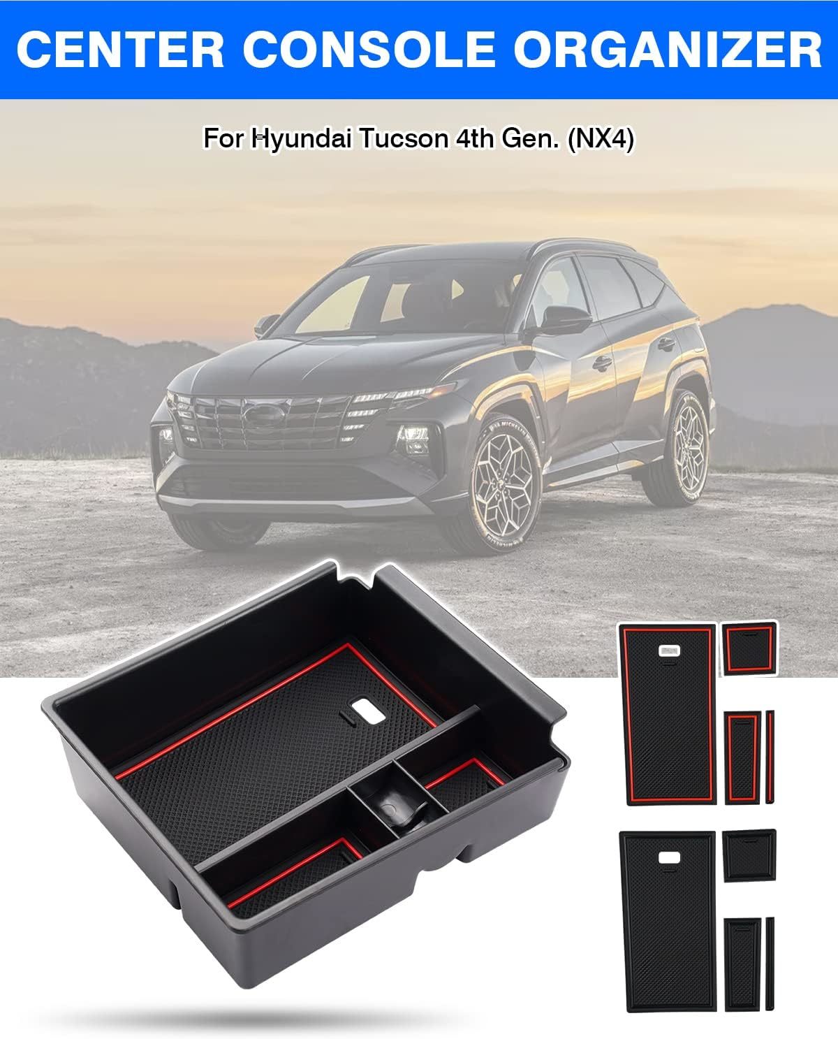 Autorder Center Console Organizer For 2022 2023 2024 Hyundai Tucson ...