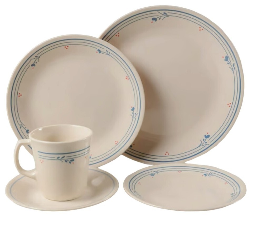♻️ Corelle Country Violets (Replacement) One Place Setting 5-Pc ...