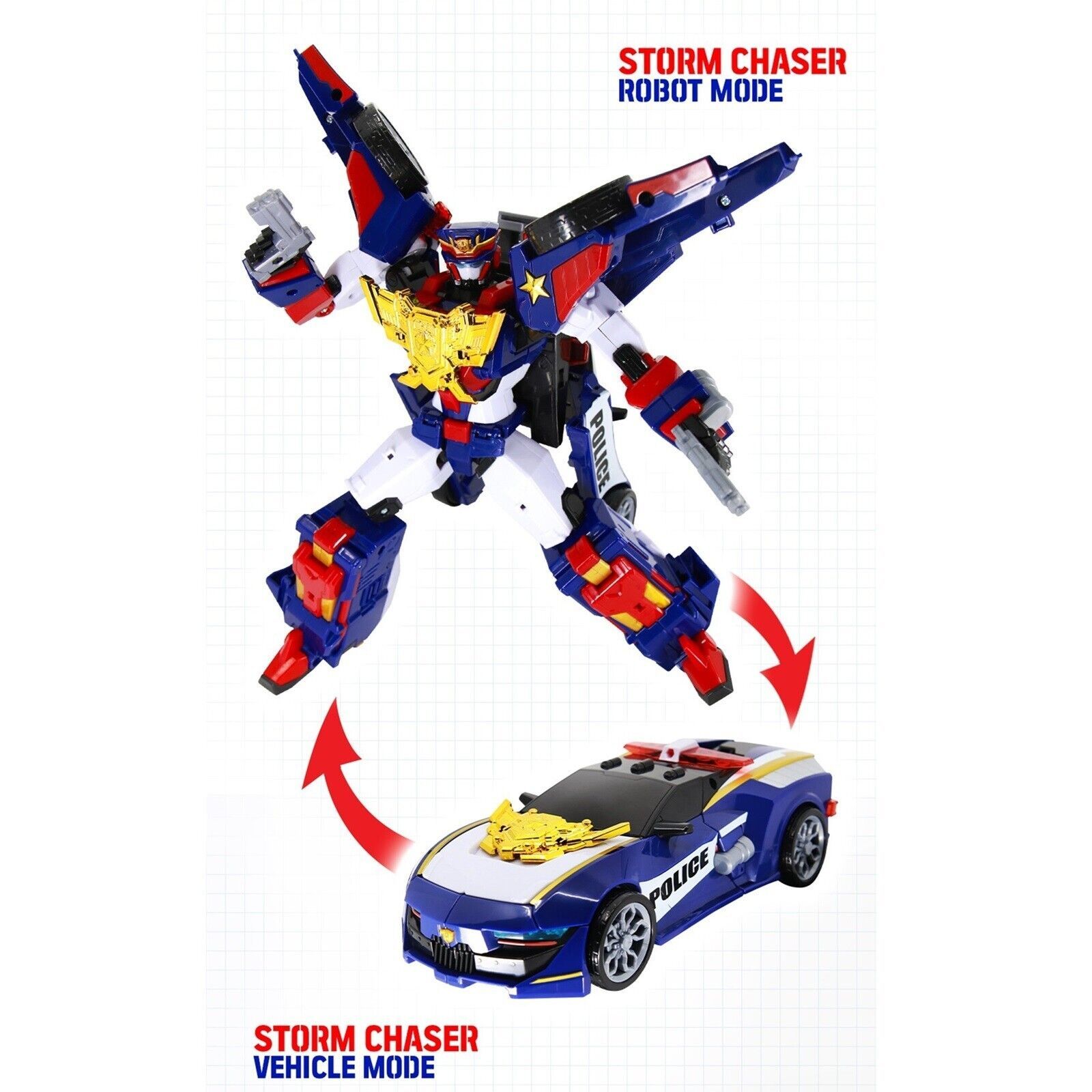 Miniforce Storm Chaser Korean Transforming Action Figure Robot Toy ...