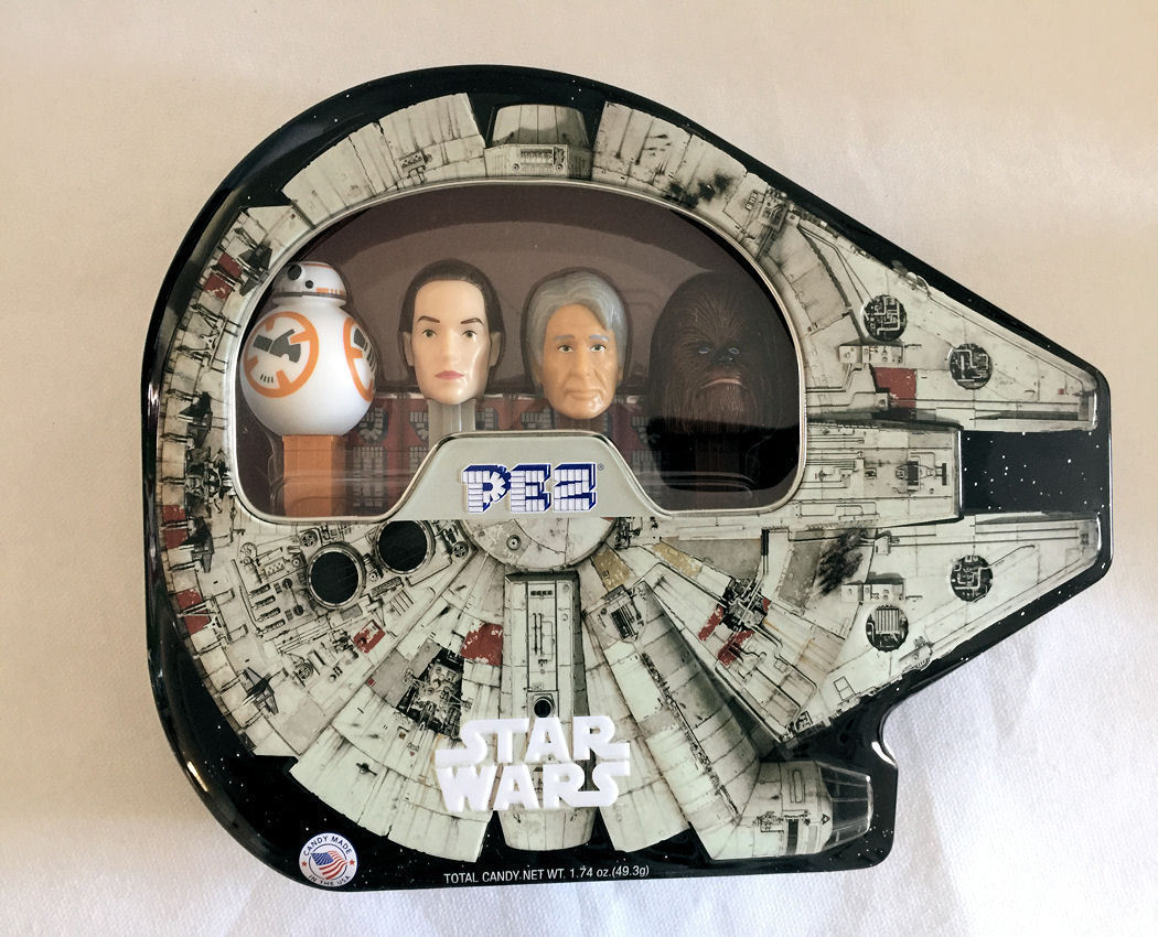 Star Wars Millennium Falcon Tin Pez Candy Gift Set - Han Solo Chewbacca ...