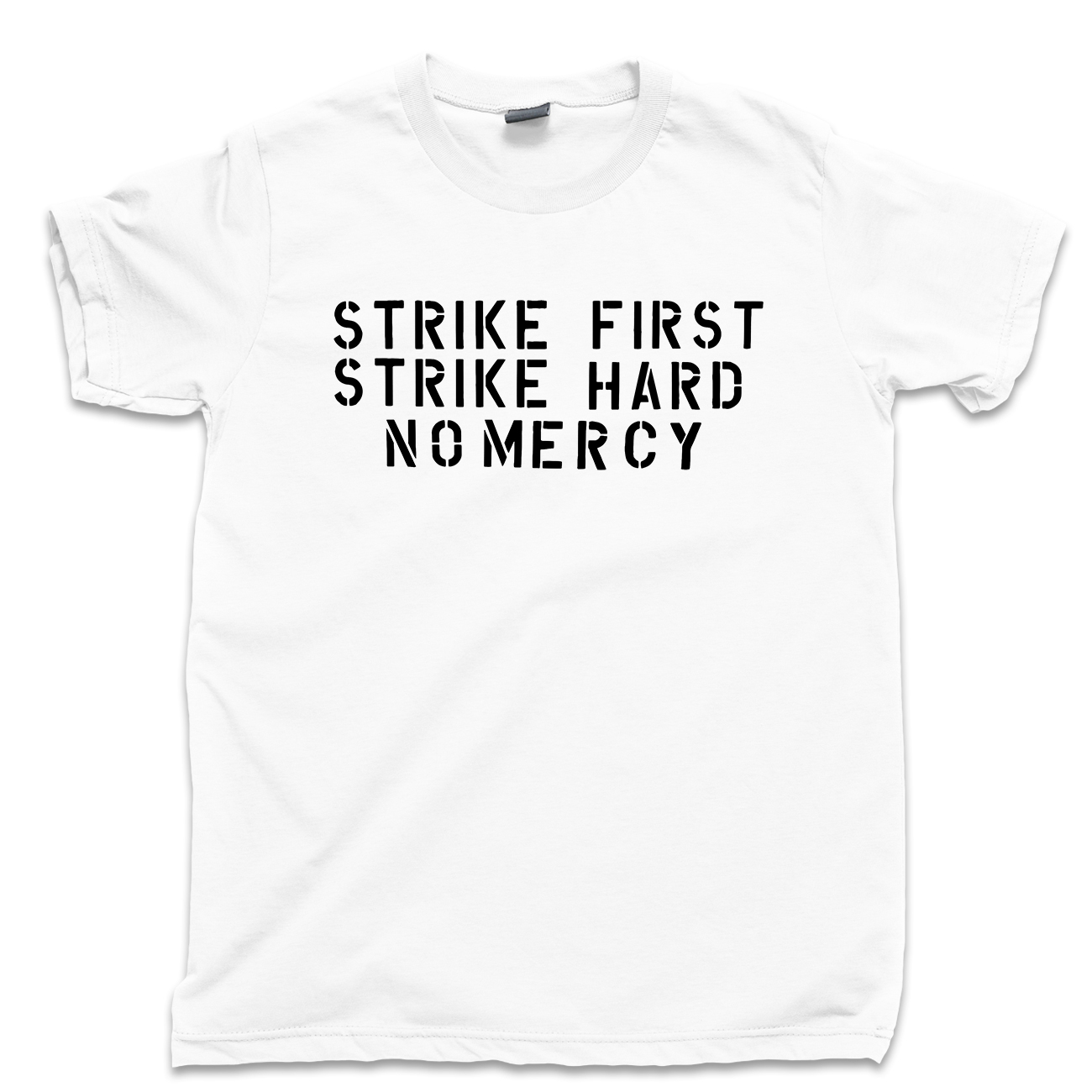 Strike First Strike Hard No Mercy T Shirt, Karate Kid Men's Cotton Tee ...