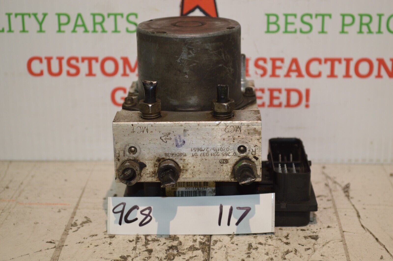2007 Chevrolet Silverado ABS Pump Control OEM 15806638 Module 117-9C8 ...