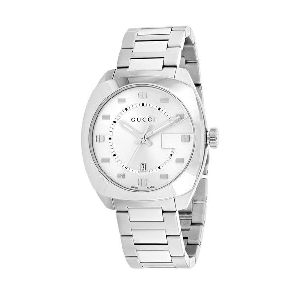 Gucci YA142308 Silver Dial Stainless Steel Strap Gents Watch - Jewelry ...