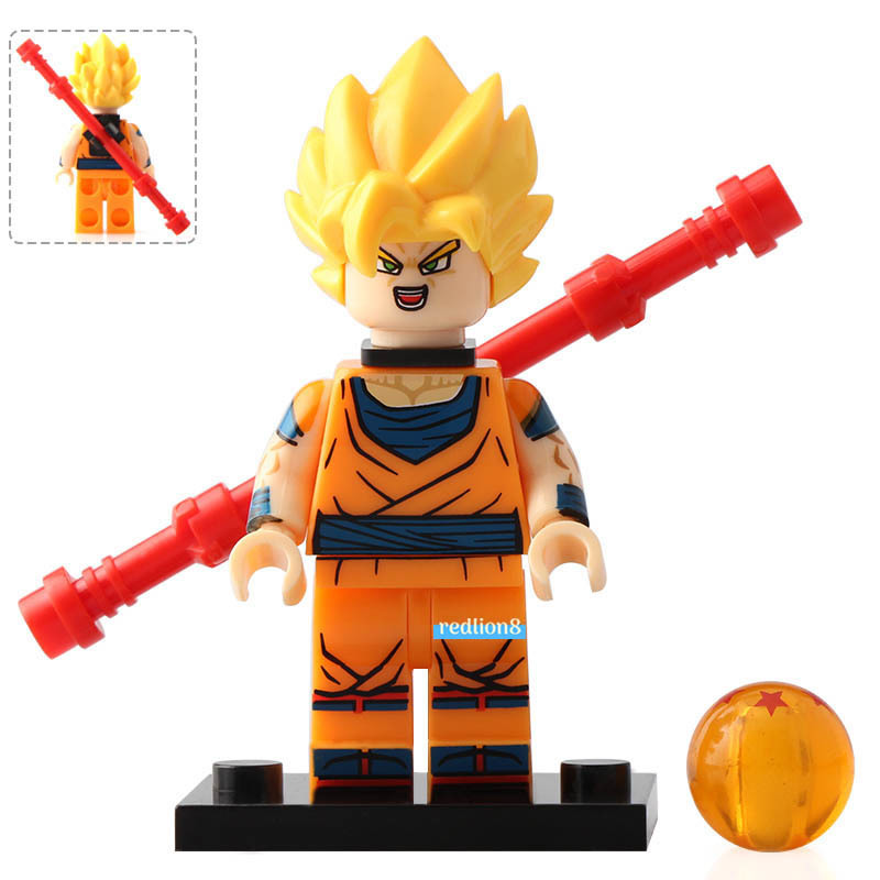 Original Goku Dragon Ball Super Saiyan Lego Compatible Minifigure ...
