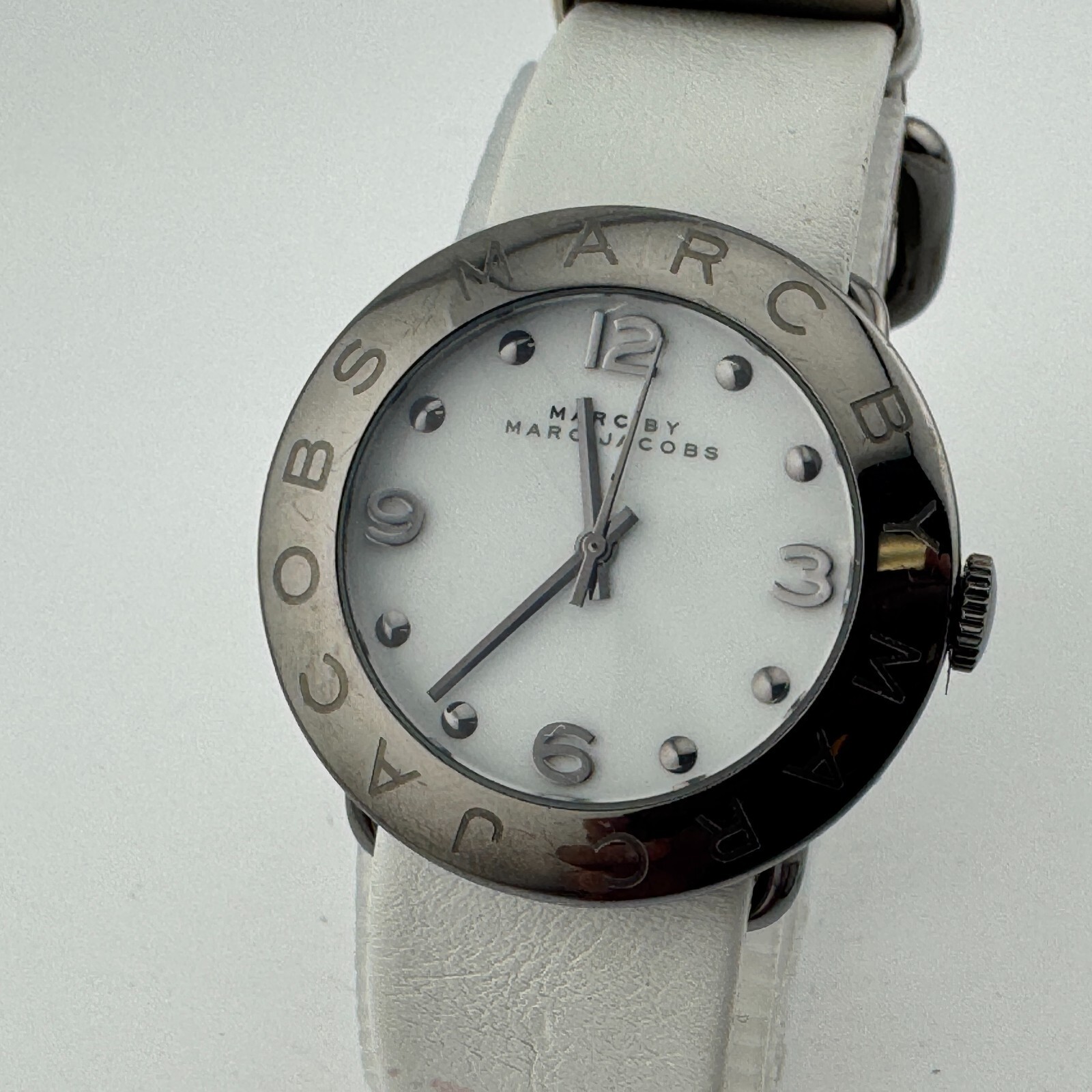 Marc Jacobs Quartz Watch Women 30m Black White Steel Leather Analog New ...